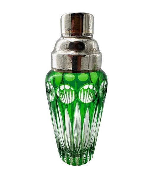 A wonderful Wilhelm Wolff 1940s crystal and silver plated cocktail sha ...