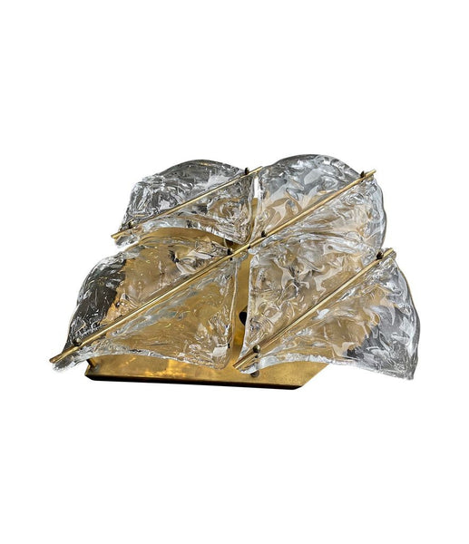 Mid Century Wall /Ceiling sconce Murano Glass by Mazzega – Ed Butcher