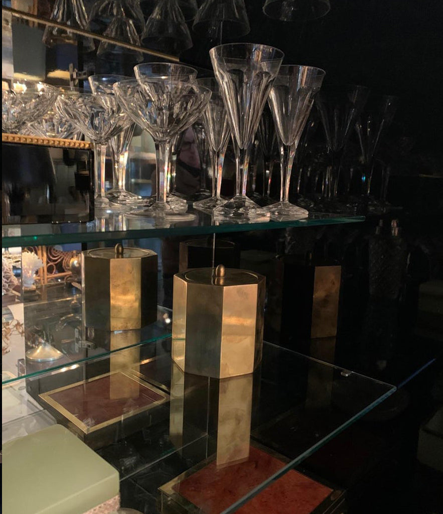 RARE 1970S BLACK LACQUER AND INLAY BAR CABINET BY PACO RABANNE – Ed Butcher